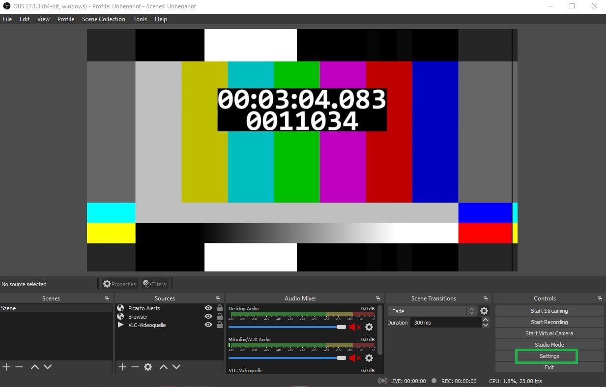 How to setup Open Broadcaster Software (OBS) – Picarto.TV – Help Center ...